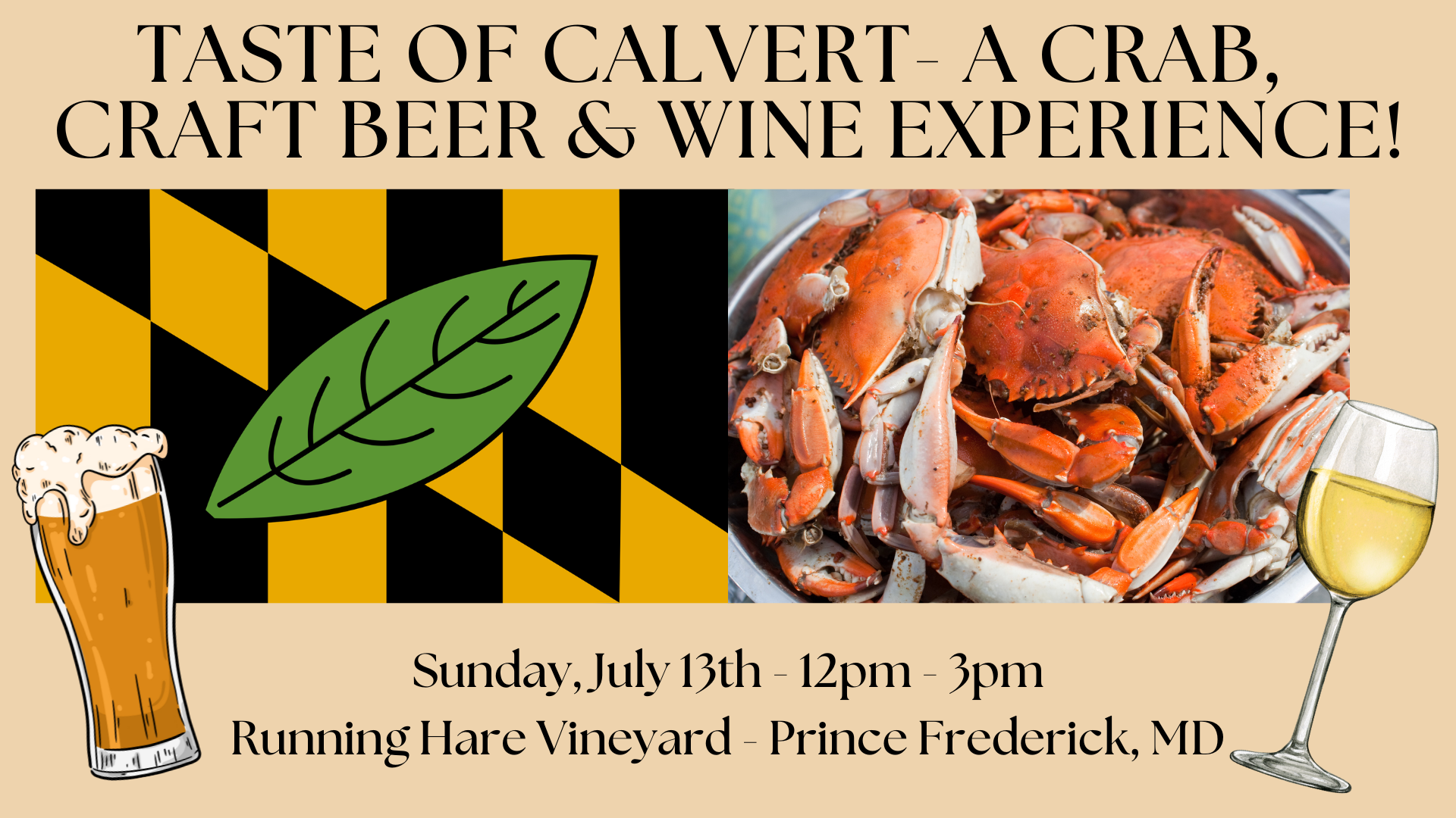Taste of Calvert - A Crab, Craft Beer, and Wine Experience on Sunday ...